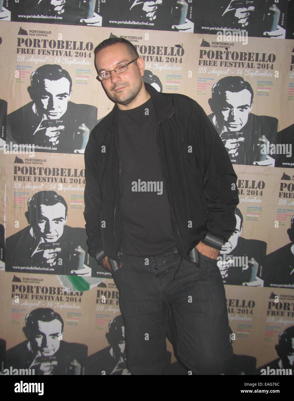 London . UK. Nick Nevern, director and actor. Portobello Film Festival ...