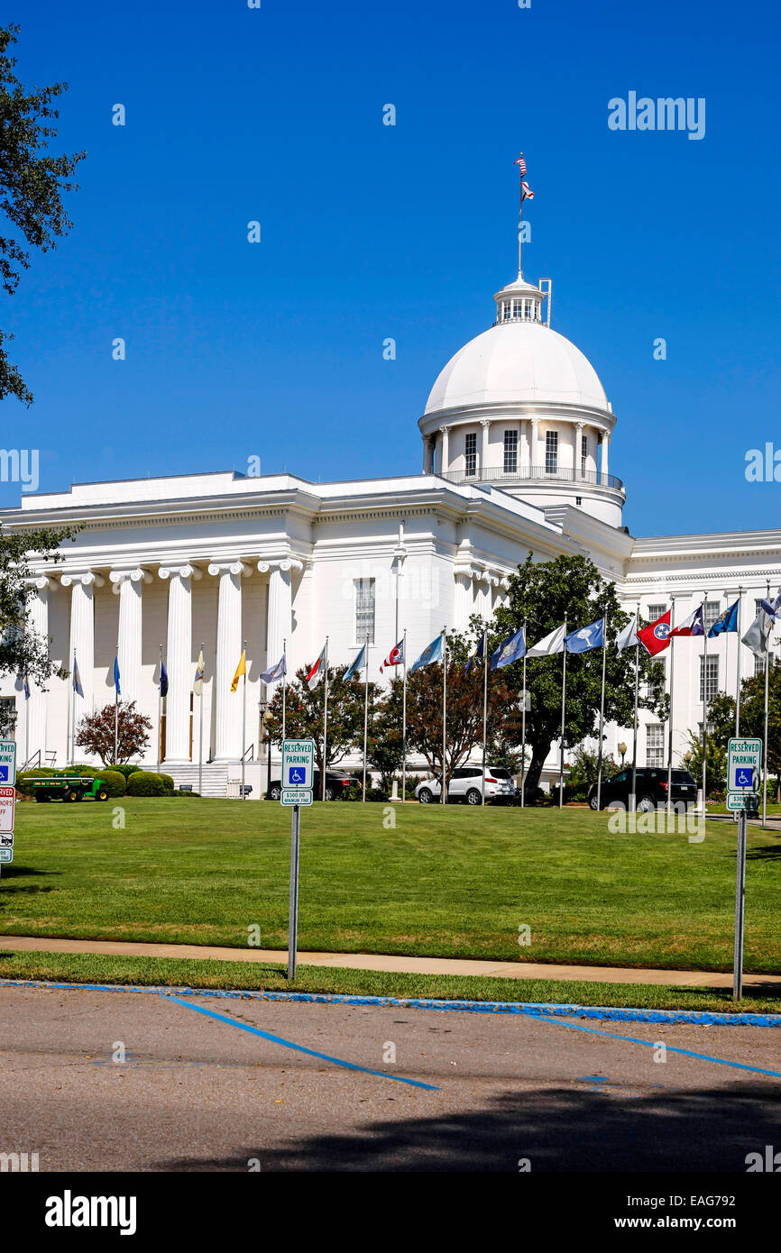 The Alabama State Capitol Building on "Goat Hill" in Montgomery Stock ...