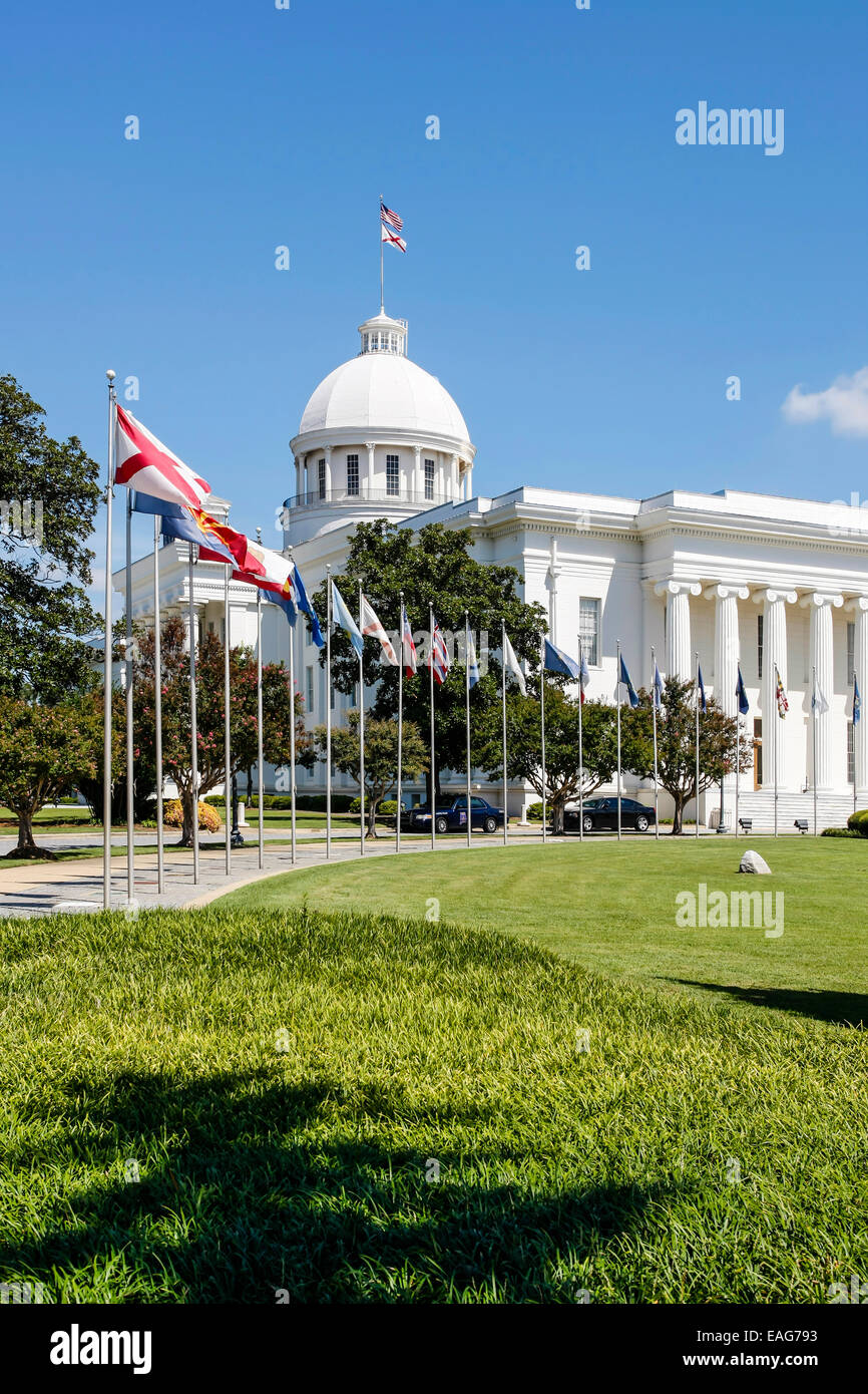 The Alabama State Capitol Building on "Goat Hill" in Montgomery Stock ...