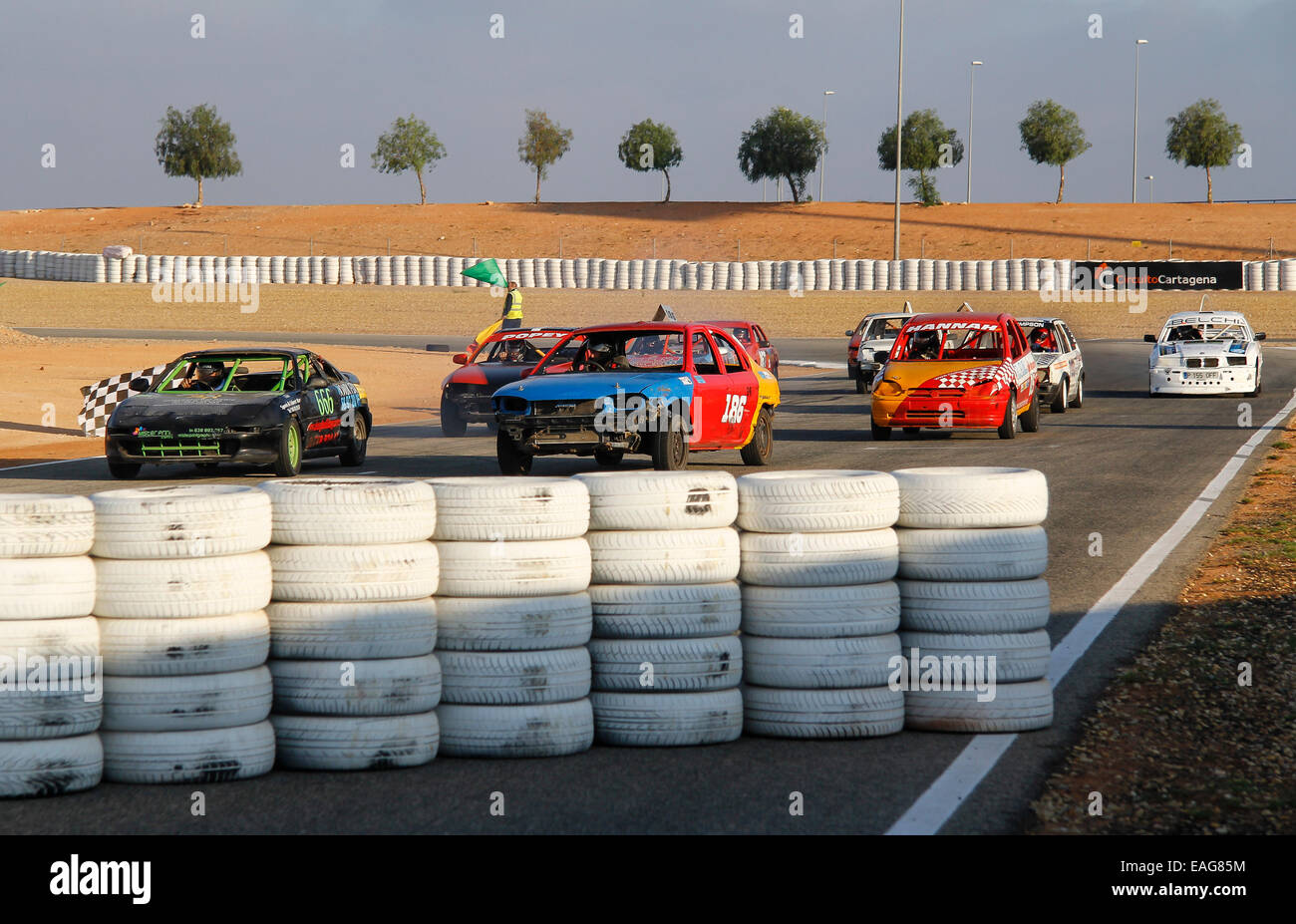 Circuito Cartagena oval races, velocity racing Stock Photo - Alamy