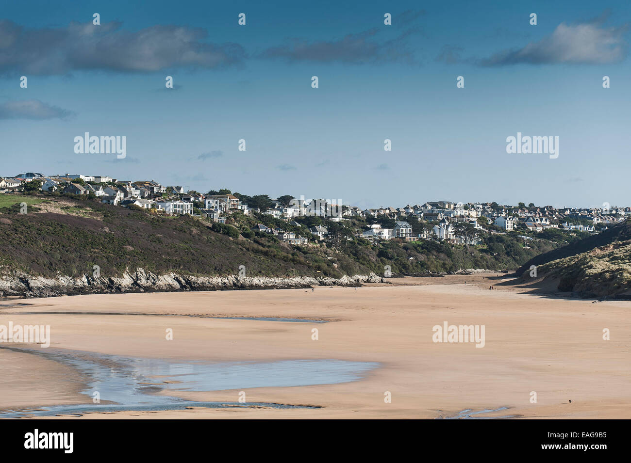 Crantock Beach in Newquay, Cornwall Stock Photo - Alamy