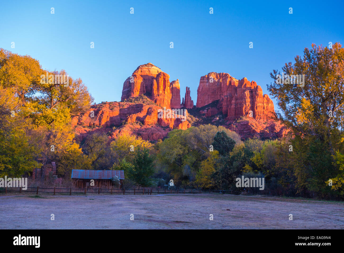 The colors of fall in beautiful Sedona Arizona Stock Photo - Alamy
