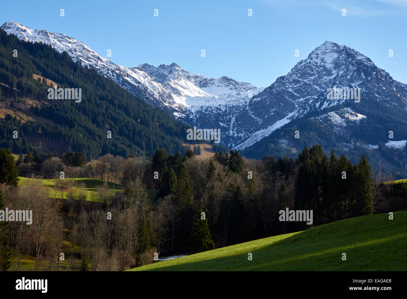 Rubihorn peak in a view from Fischen Stock Photo - Alamy