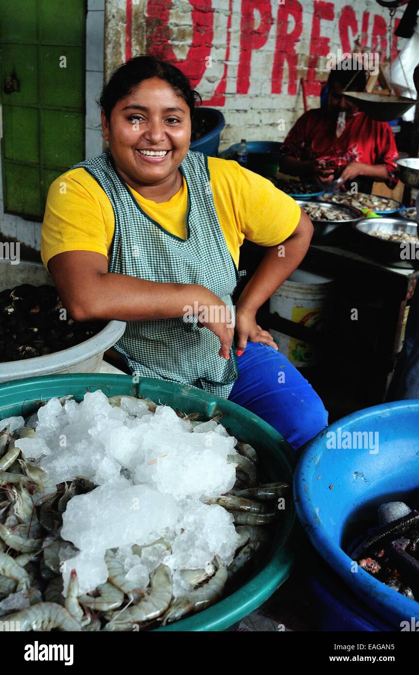Prawns - Market in TUMBES. Department of Tumbes .PERU Stock Photo - Alamy