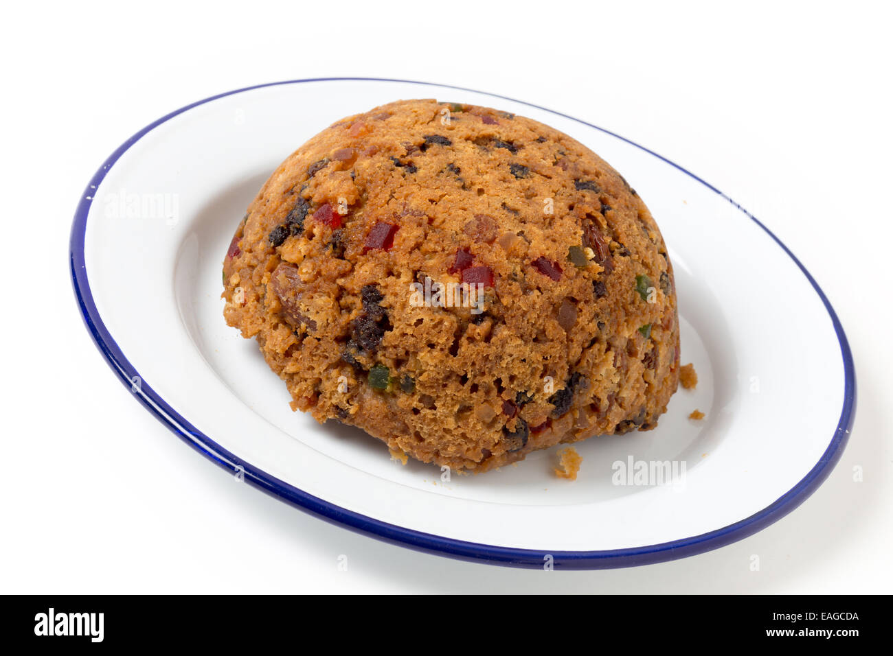 College pudding, the traditional steamed dessert served to students at ...