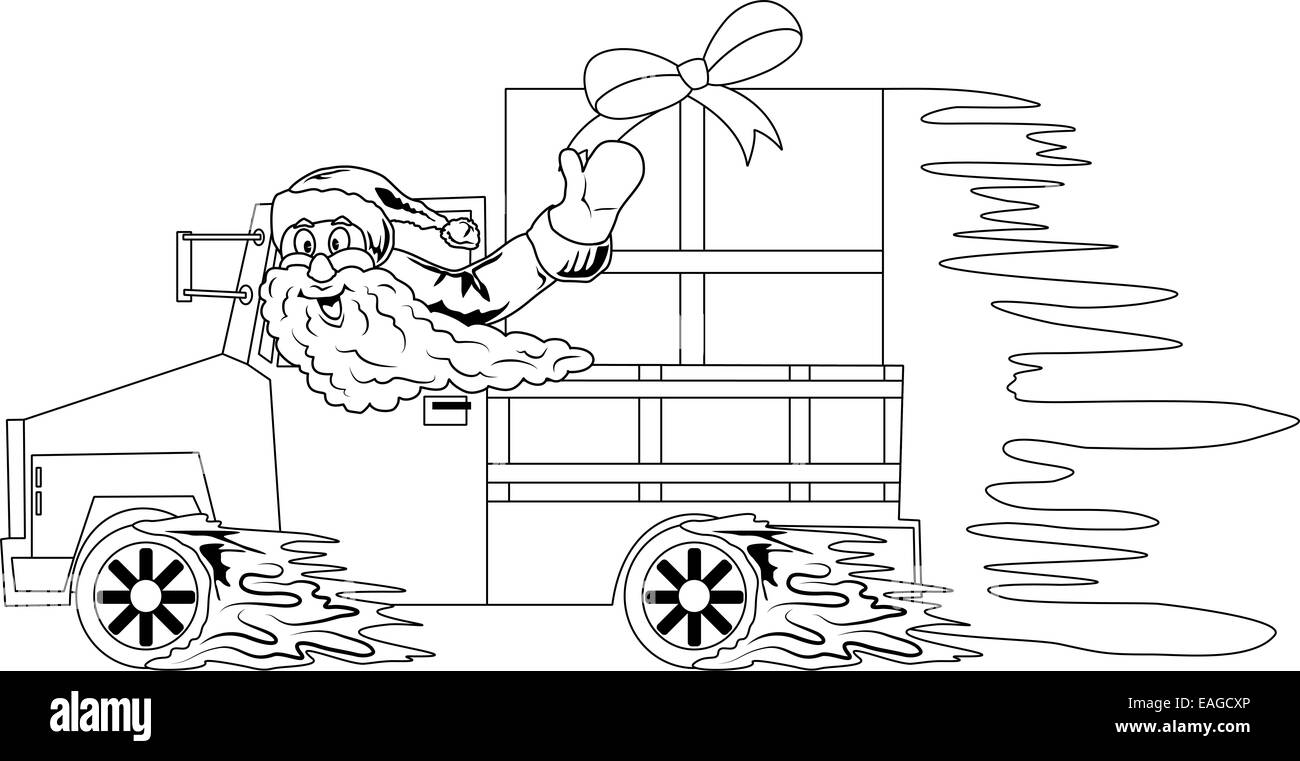 Santa claus driving car christmas hi-res stock photography and images ...