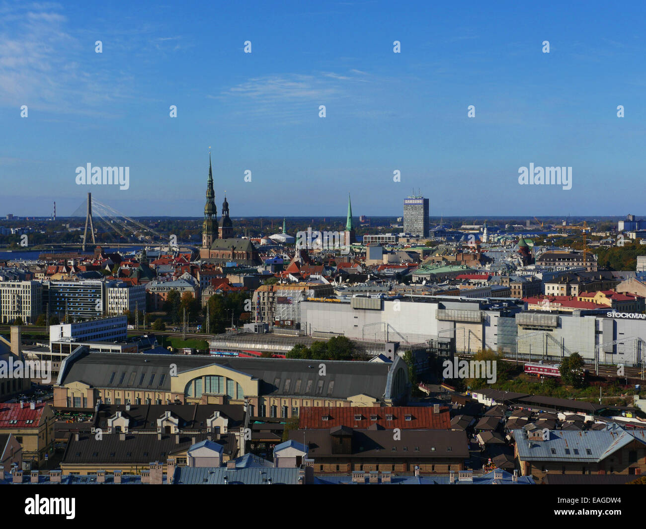 Beautiful panoramic aerial view riga hi-res stock photography and ...