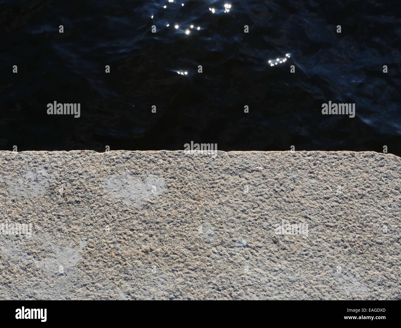 texture of blue water and grey cement in bay Stock Photo - Alamy