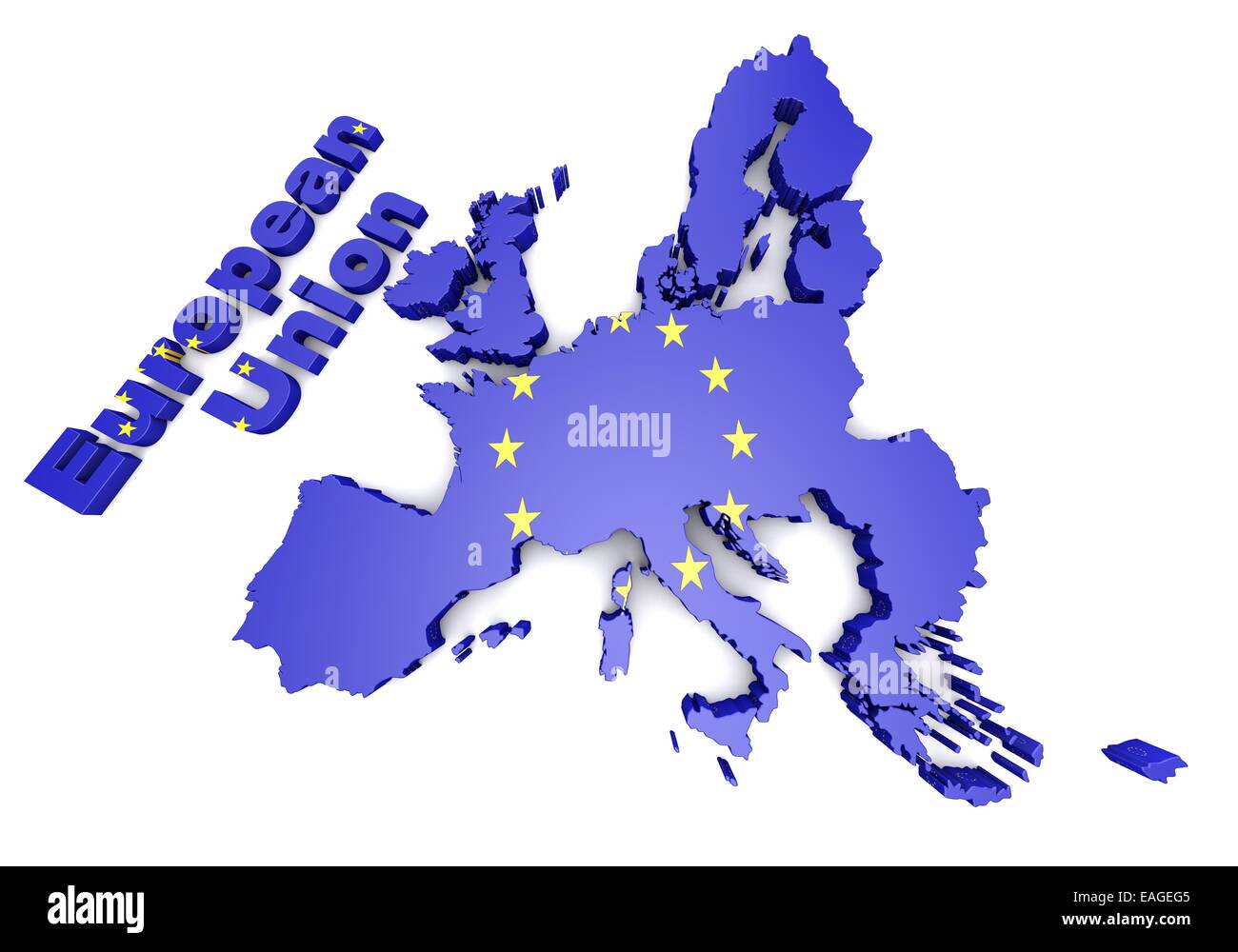 Map european countries business 3d Cut Out Stock Images & Pictures - Alamy