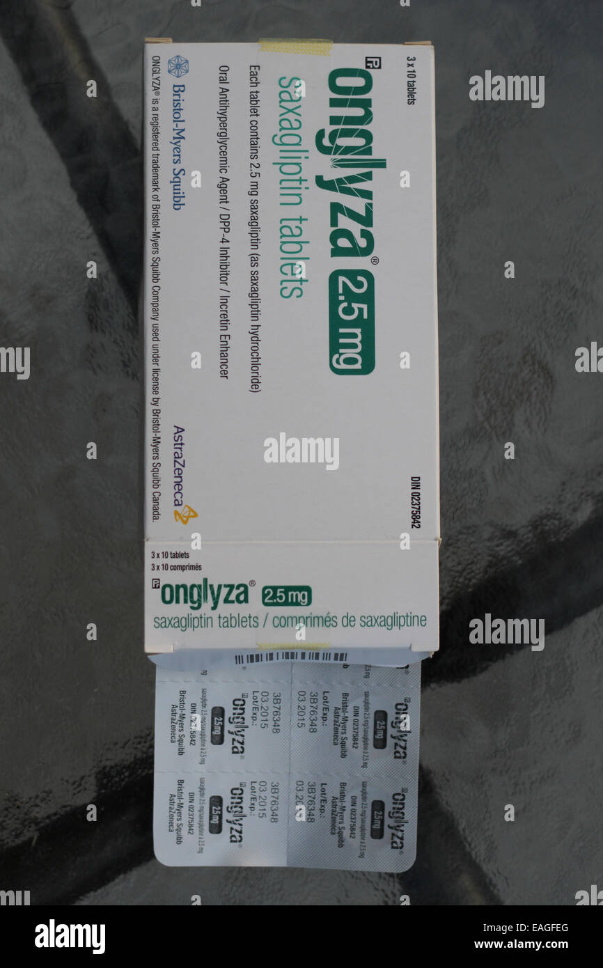 Onglyza is a drug used for those suffering from type 2 diabetes Stock ...