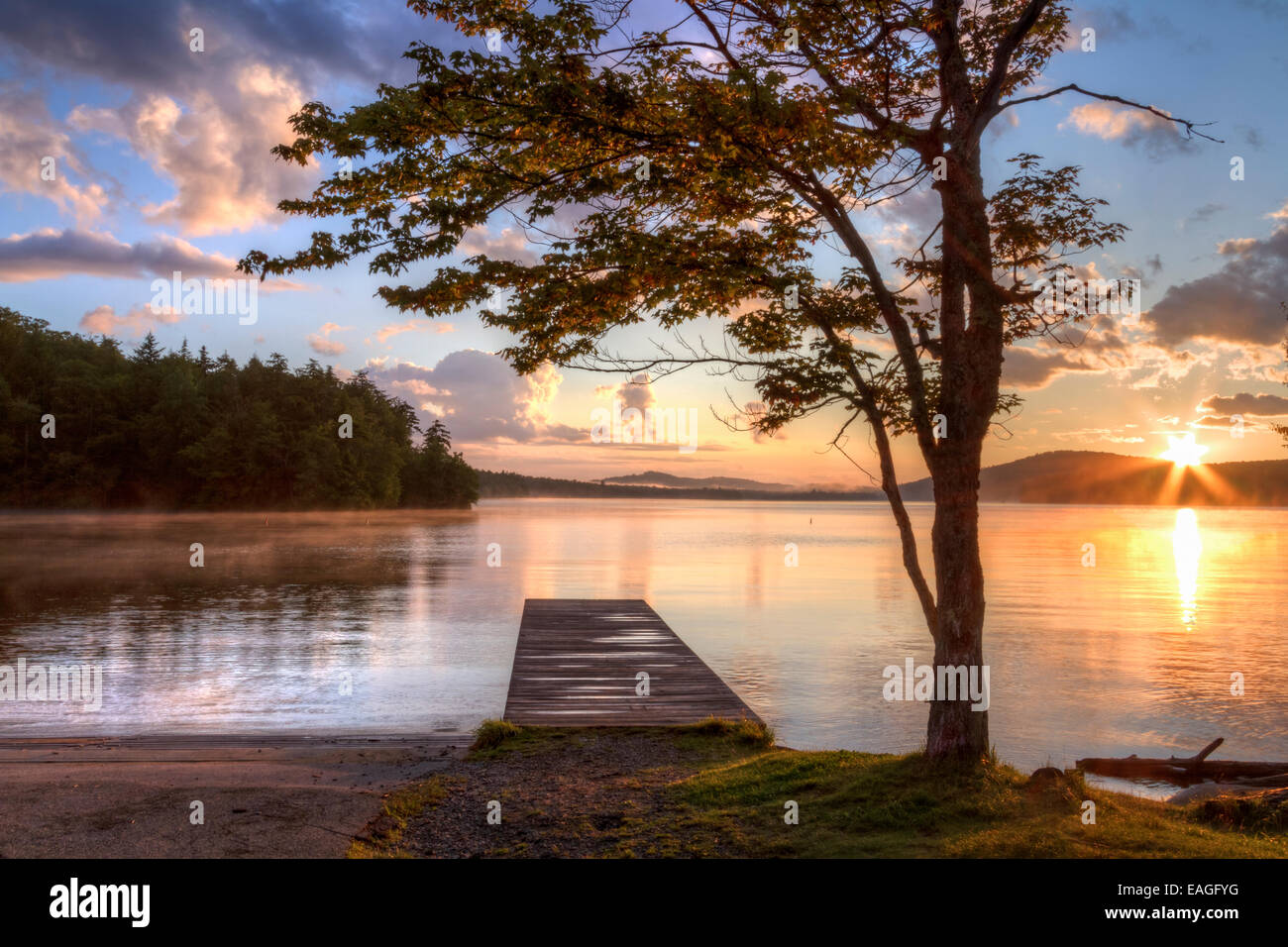 Adirondack lake sunset hi-res stock photography and images - Alamy