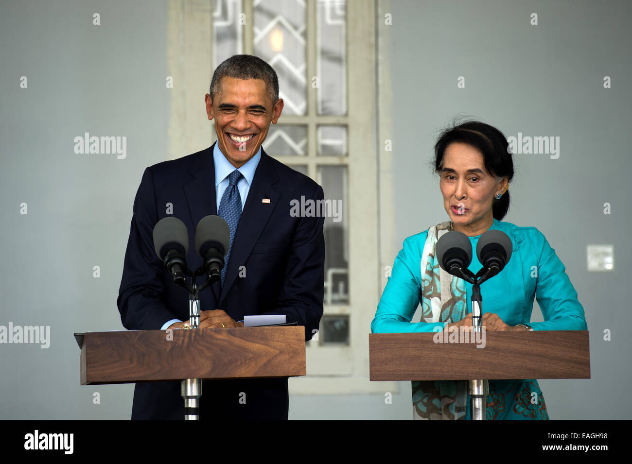 Us president obama visit to burma hi-res stock photography and images ...