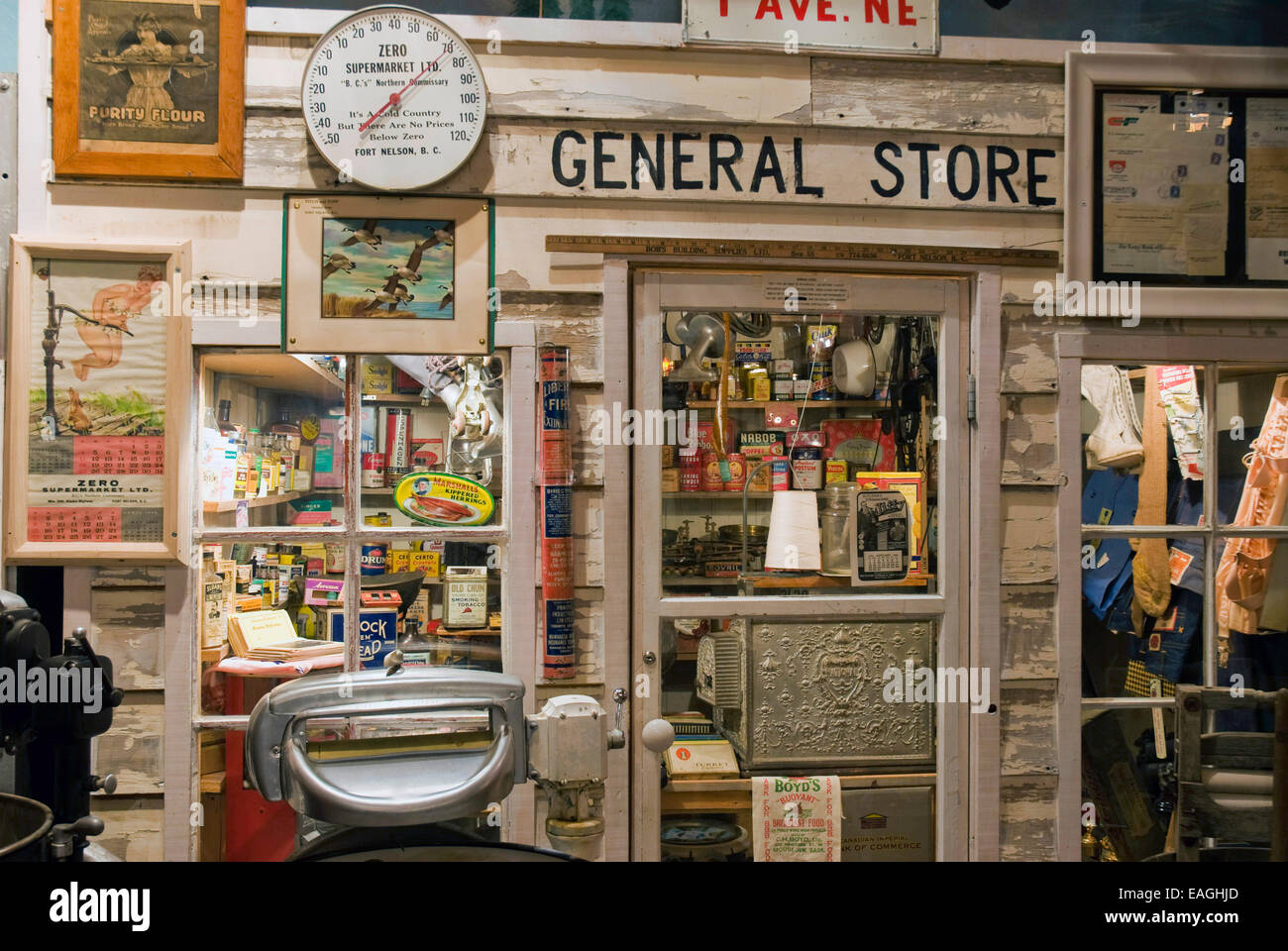 *General Store* Exhibit Inside The Fort Nelson Heritage Museum In ...