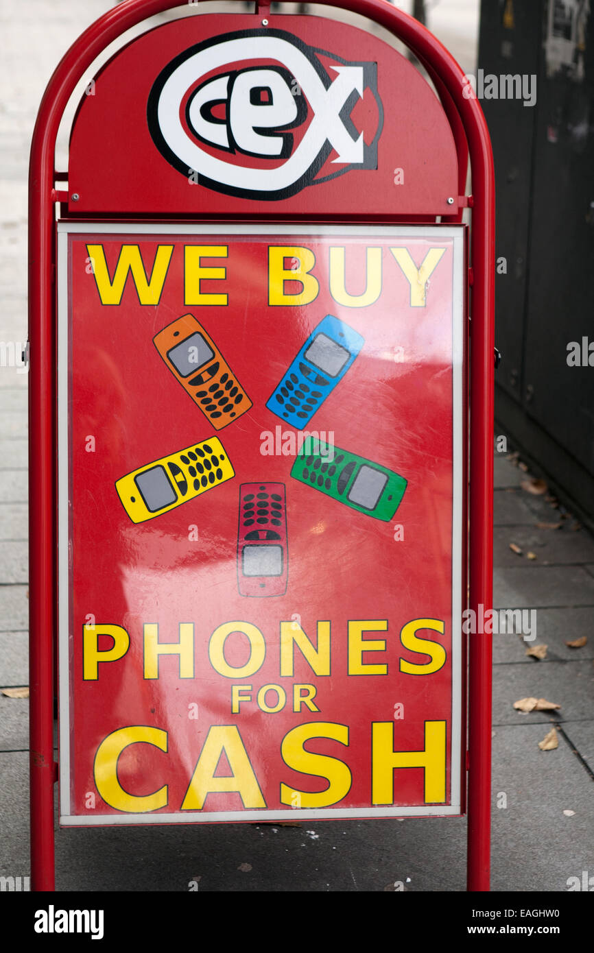 Mobile cell phone store sign High Resolution Stock Photography and ...