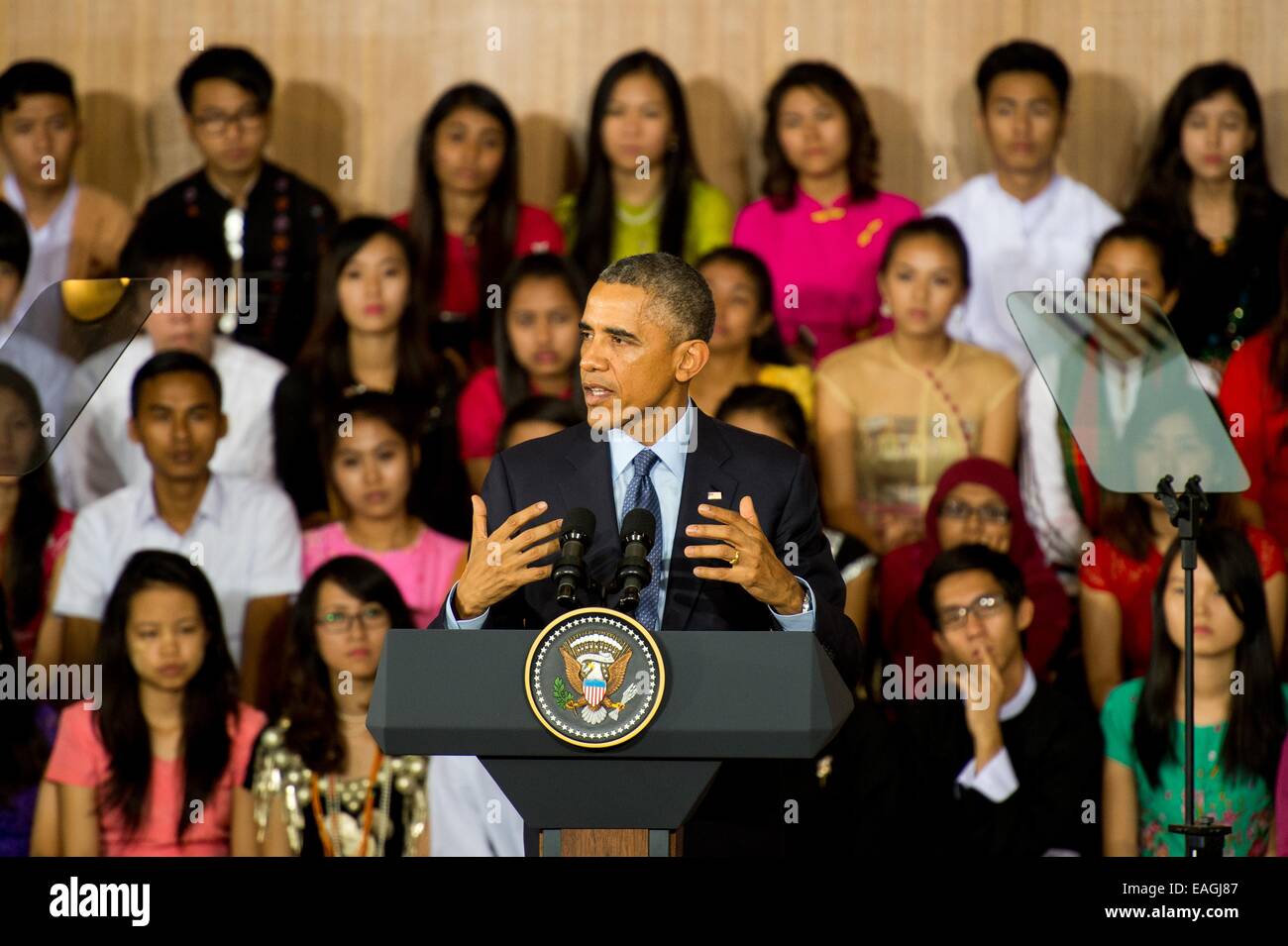 Us president obama visit to burma hi-res stock photography and images ...