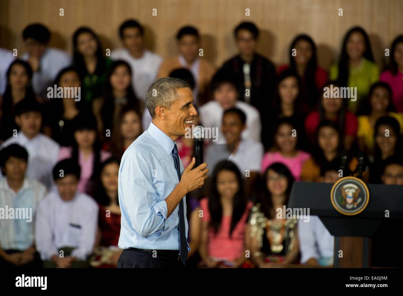 Us president obama visit to burma hi-res stock photography and images ...