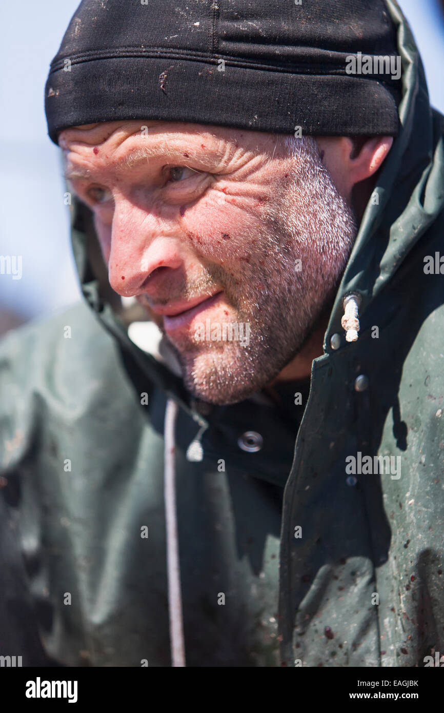 Portrait Of Jens Klaar Commercial Halibut Fishing In Ikatan Bay Near ...