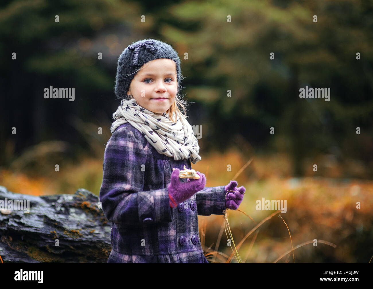Child walk forest autumn hi-res stock photography and images - Alamy