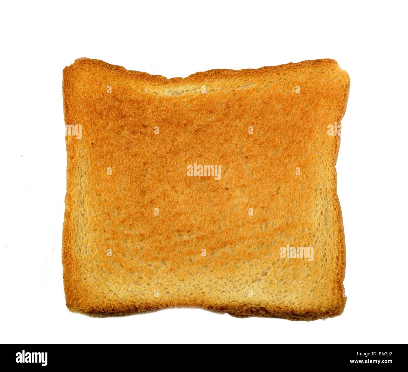 Slice of white toast on a white background Stock Photo - Alamy