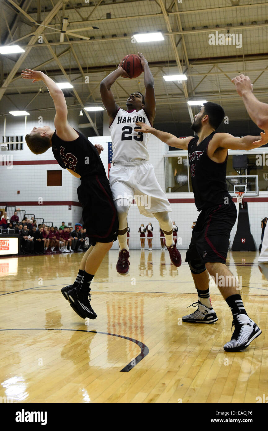 Boston, Massachusetts, USA. 14th Nov, 2014. Harvard Crimson guard ...