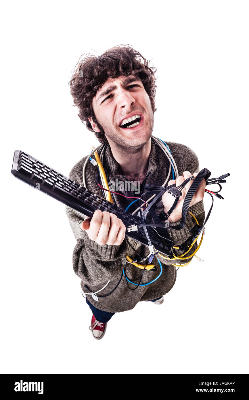 Tangled cables hi-res stock photography and images - Alamy