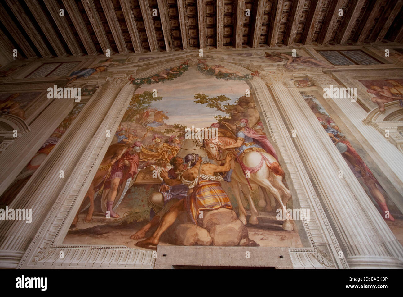 Fresco In The Main Hall Of Villa Godi Malinverni By Andrea Palladio ...