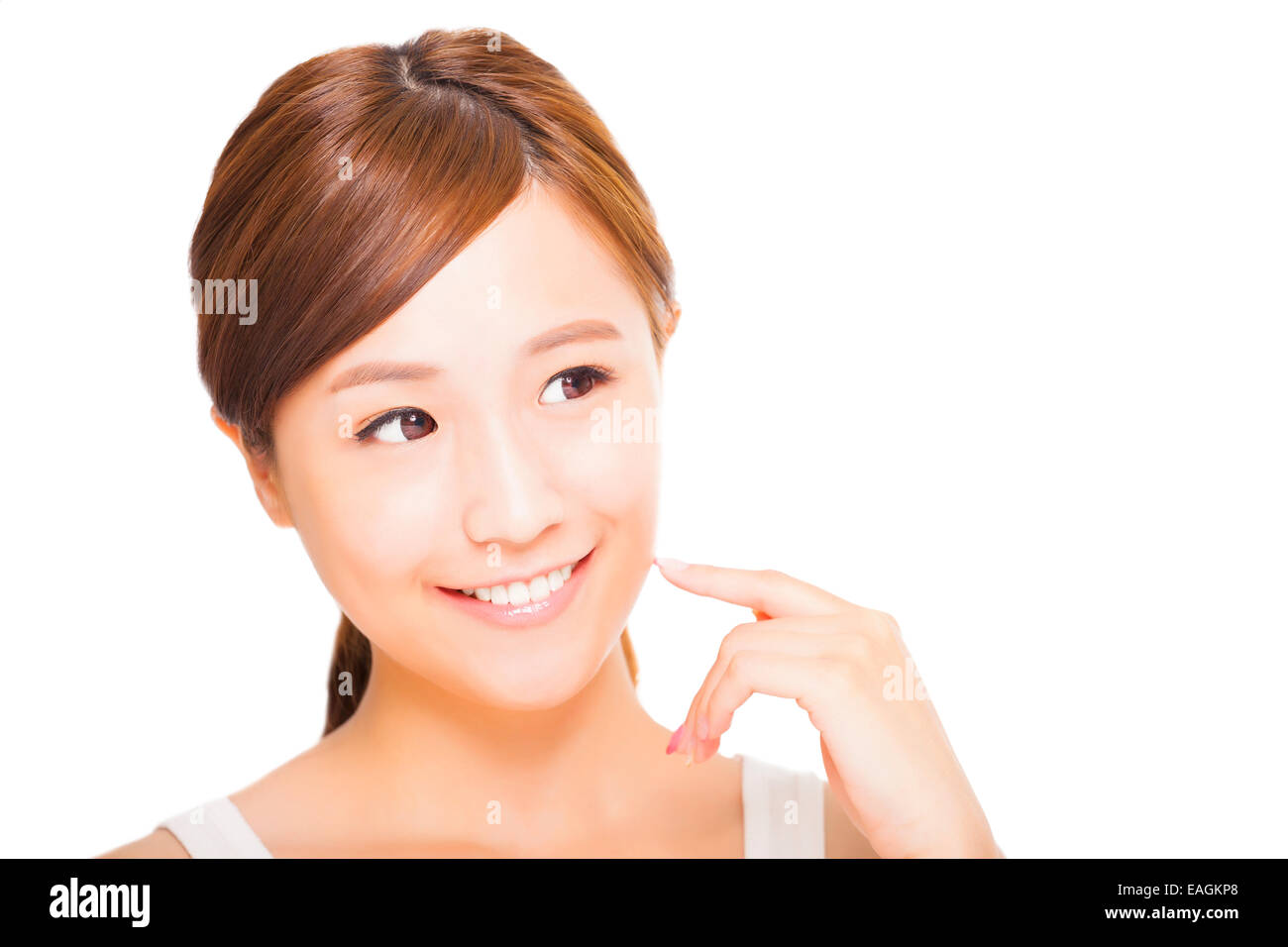 Chinese beautiful young woman Cut Out Stock Images & Pictures - Alamy