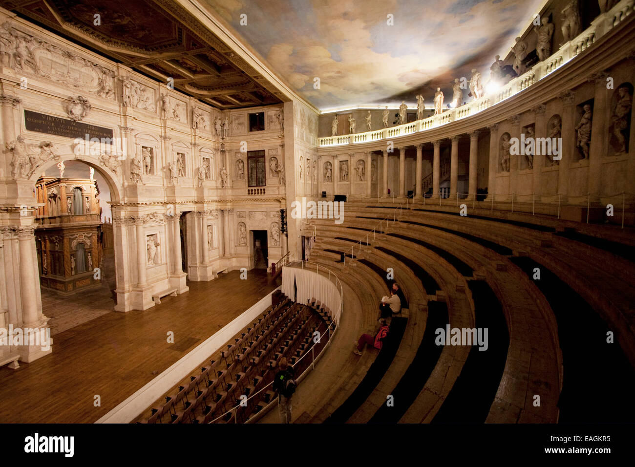 Proscenium And Cavea Of The Teatro Olimpico (Olympic Theatre) By ...