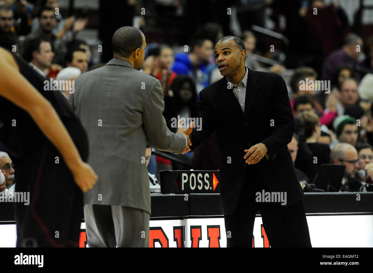 Boston, Massachusetts, USA. 14th Nov, 2014. Harvard Crimson head coach ...