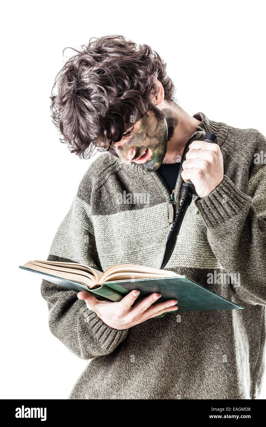 Teenager knife school hi-res stock photography and images - Alamy