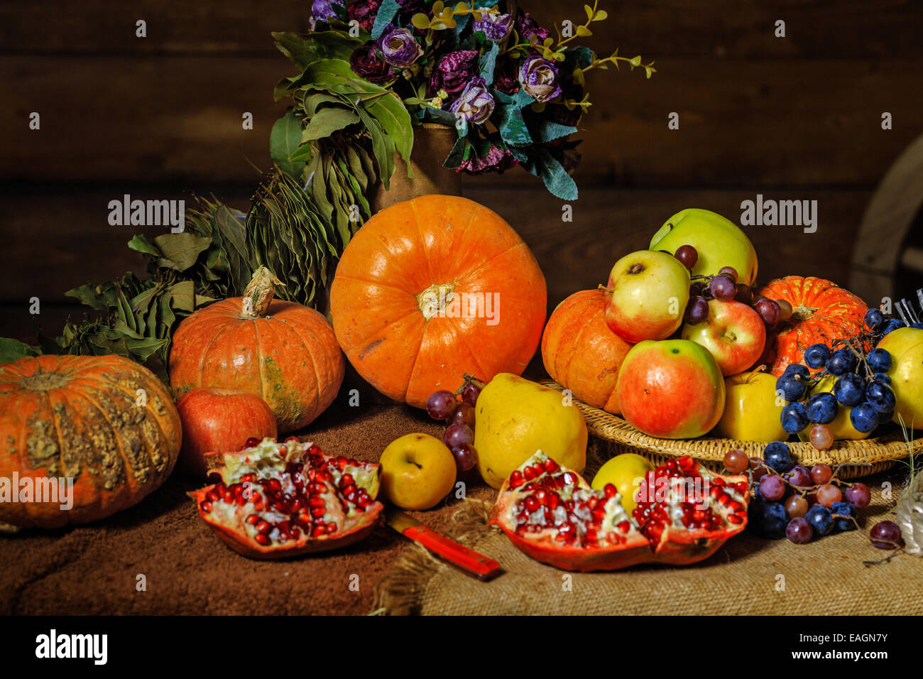 Festival of grape harvest and autumn fruits autumn fruits hi-res stock ...