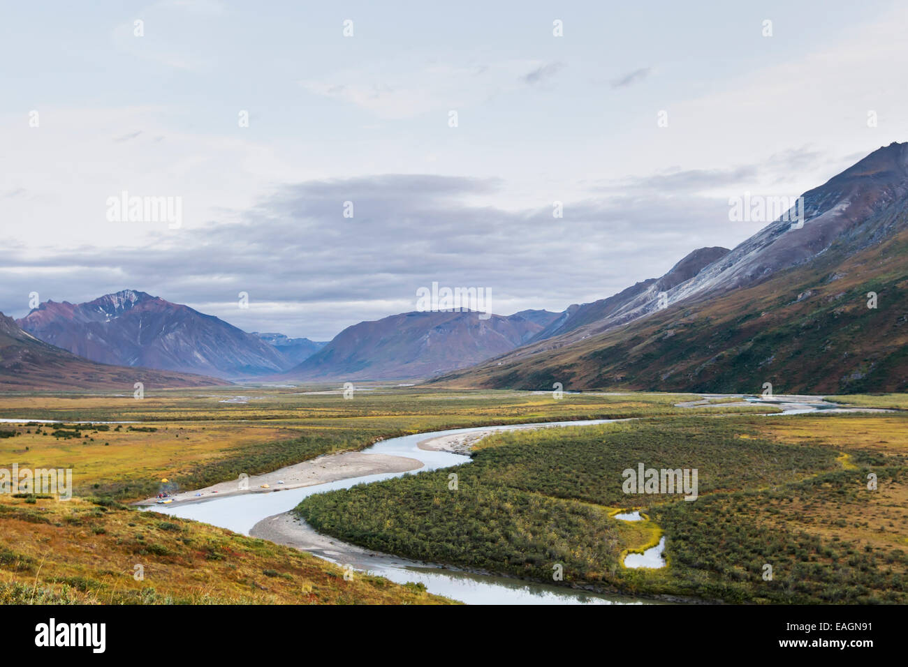 Camping by river hi-res stock photography and images - Alamy