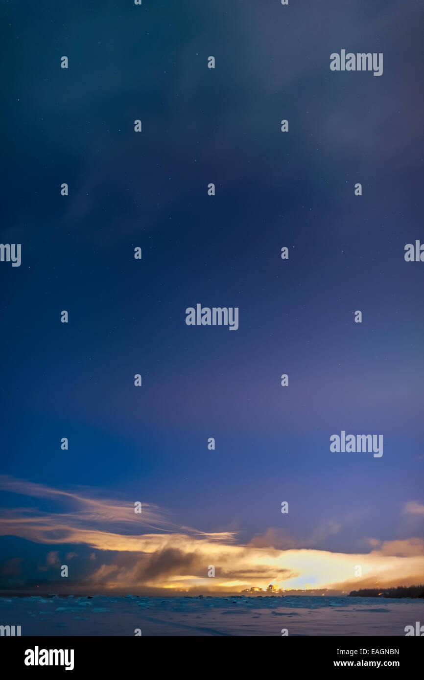 Skyline view anchorage alaska night hi-res stock photography and images ...