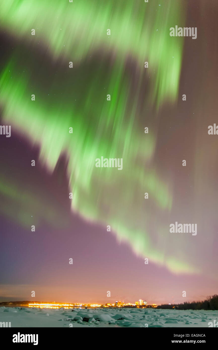 Skyline view anchorage alaska night hi-res stock photography and images ...