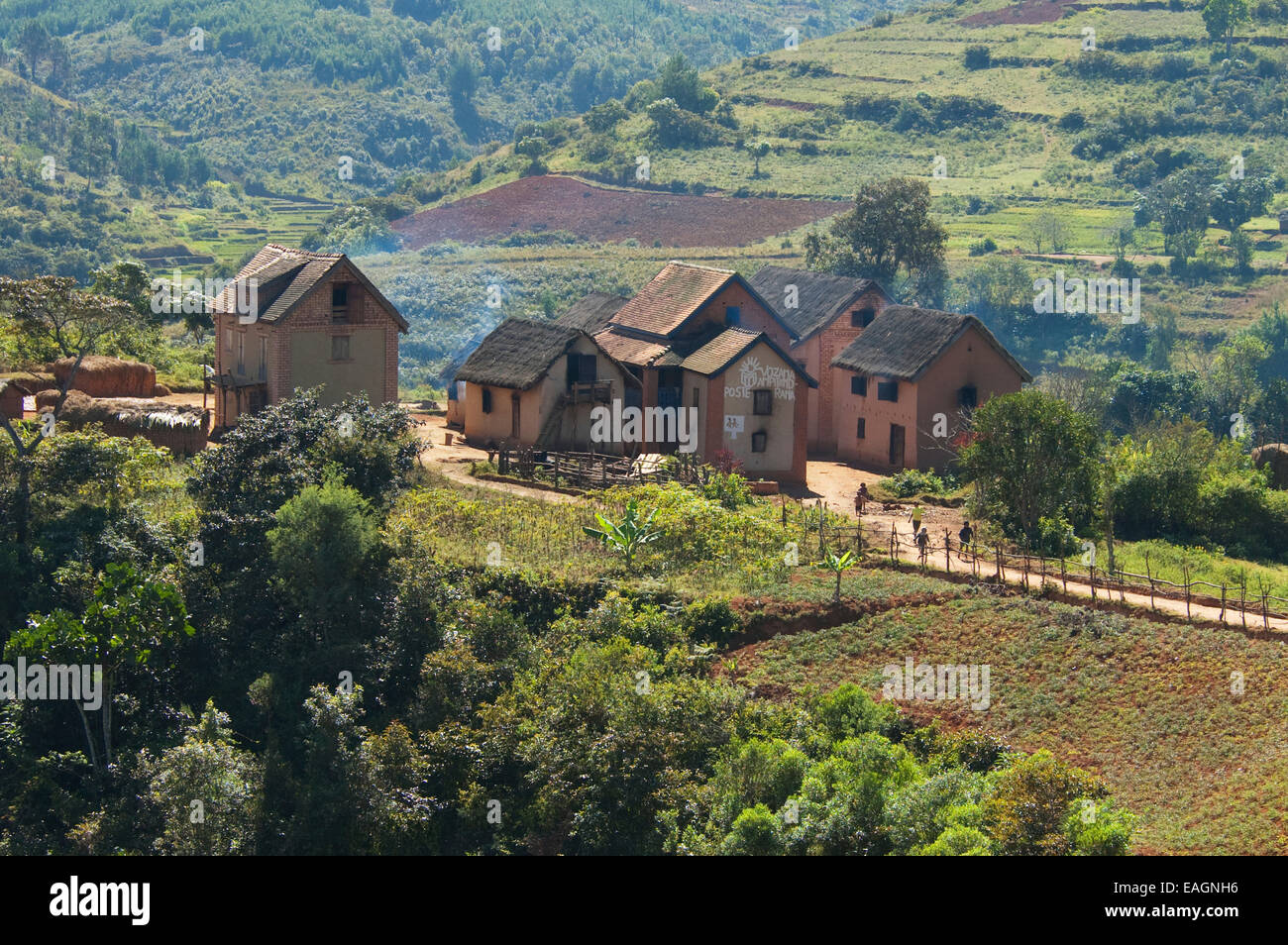 Village Along The Road Between Fianarantsoa & Ranomafana, Fianarantsoa ...