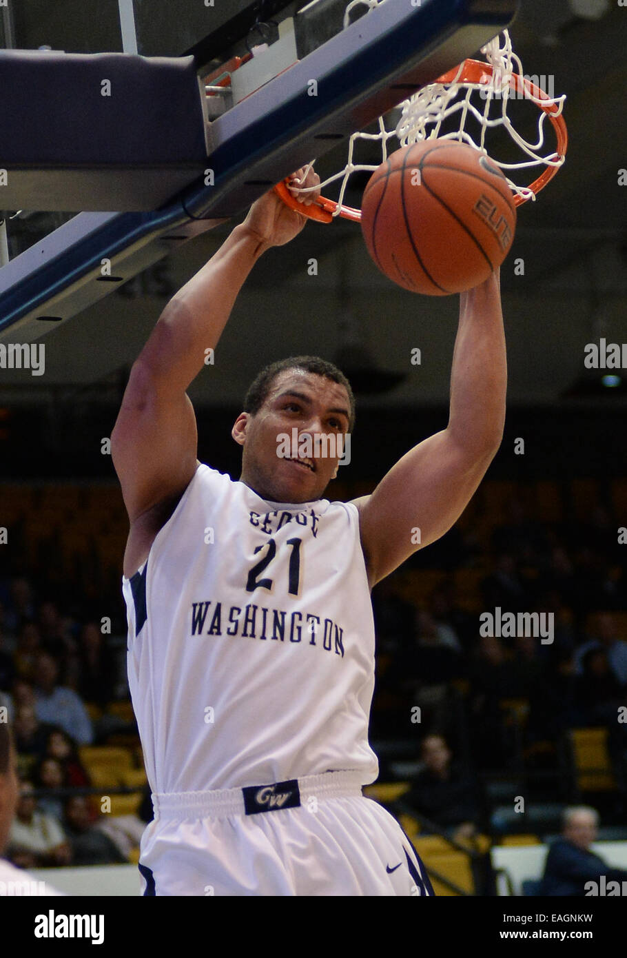 Washington, DC, USA. 14th Nov, 2014. 20141114 - GWU forward Kevin ...