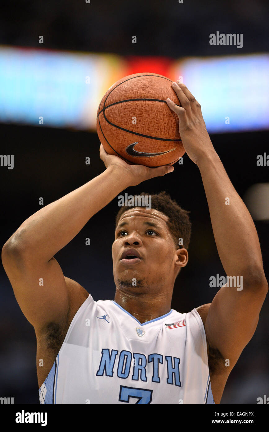 November 14, 2014: North Carolina Tar Heels forward Kennedy Meeks #3 ...