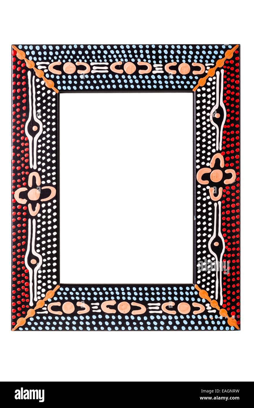 a dotted picture frame isolated over a white background Stock Photo - Alamy
