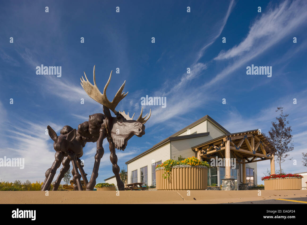 Moose statue hi-res stock photography and images - Alamy