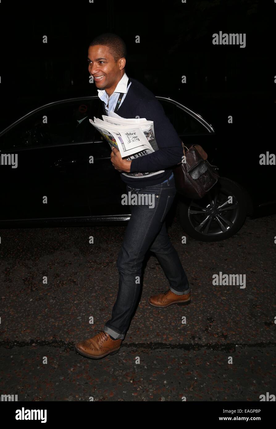 Presenters arrive at ITV Studios at Upper Ground for the 'Good Morning ...