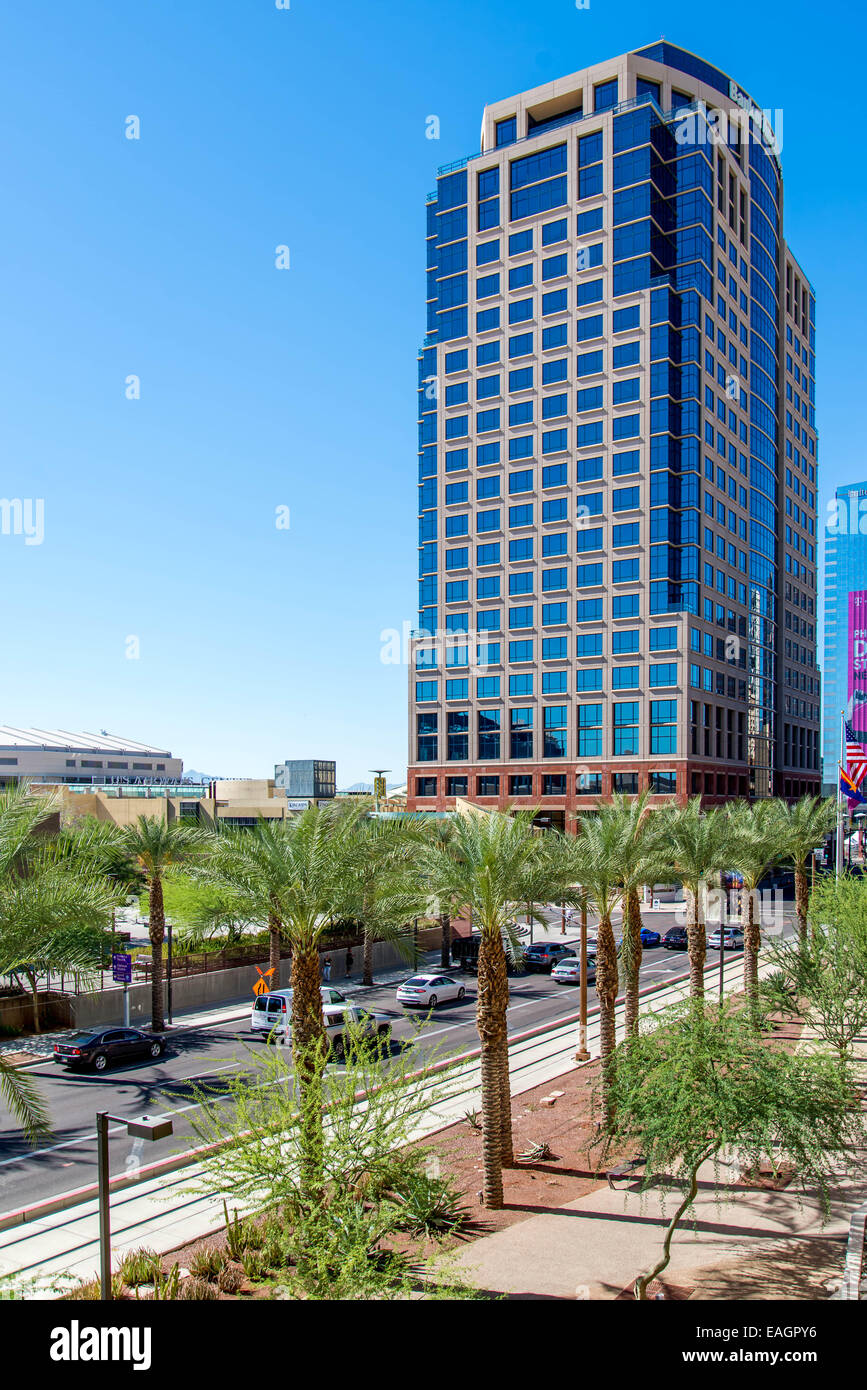 Urban streetscapes and buildings in downtown Phoenix, Arizona Stock ...