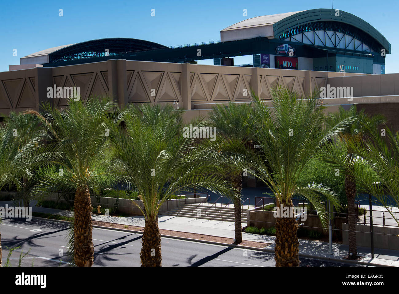 Urban streetscapes and buildings in downtown Phoenix, Arizona Stock ...