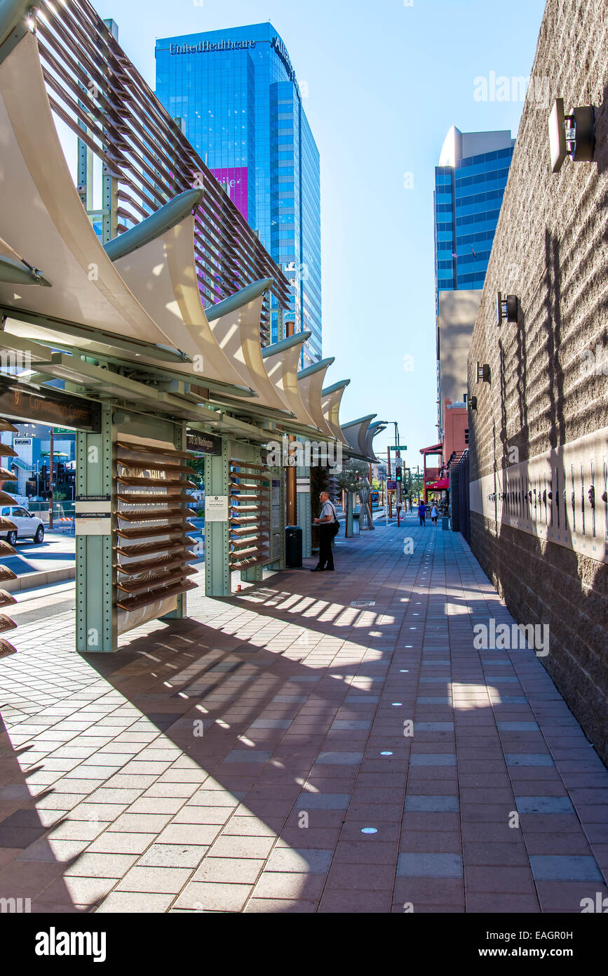 Urban streetscapes and buildings in downtown Phoenix, Arizona Stock ...