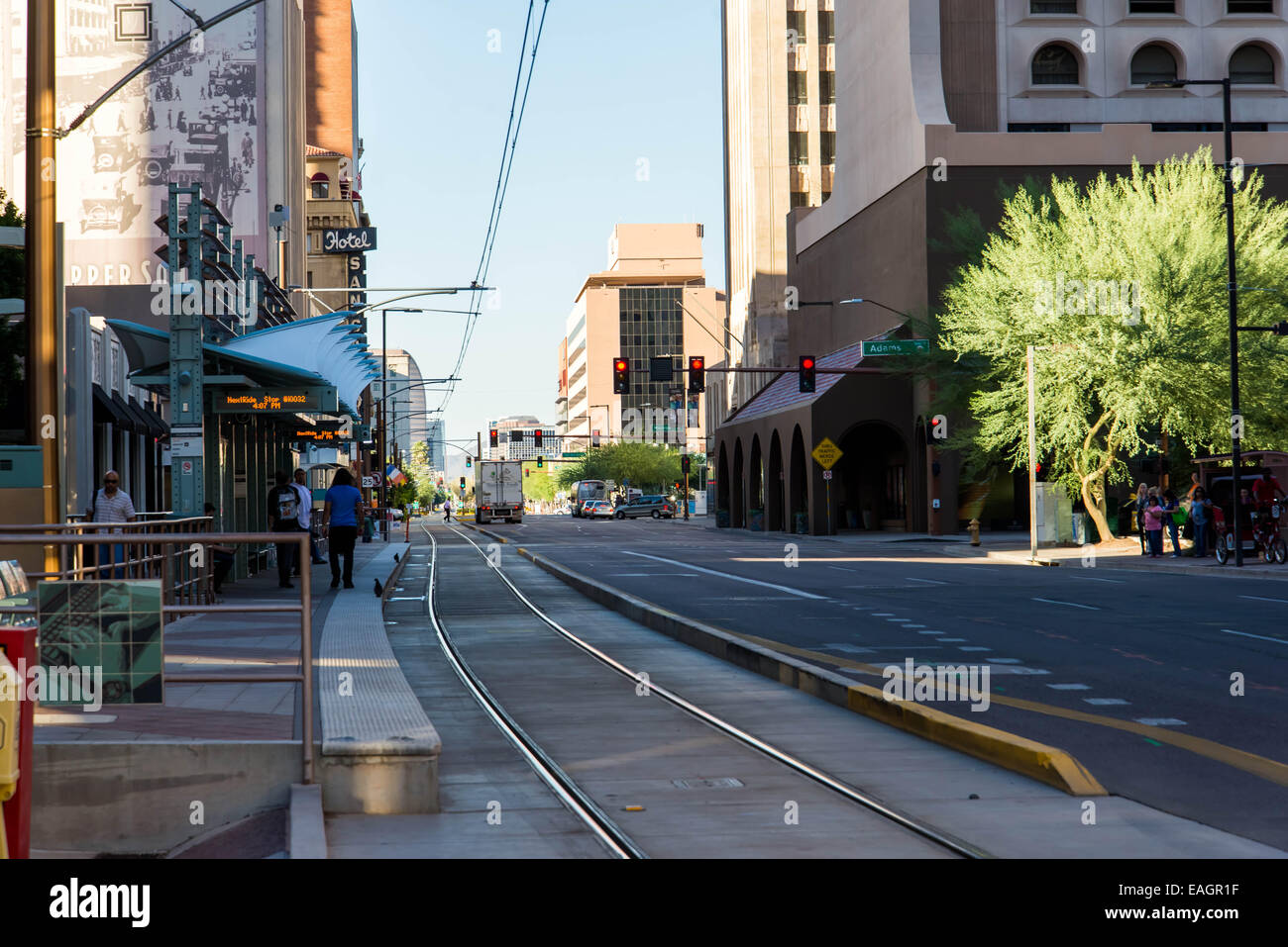 Urban streetscapes and buildings in downtown Phoenix, Arizona Stock ...