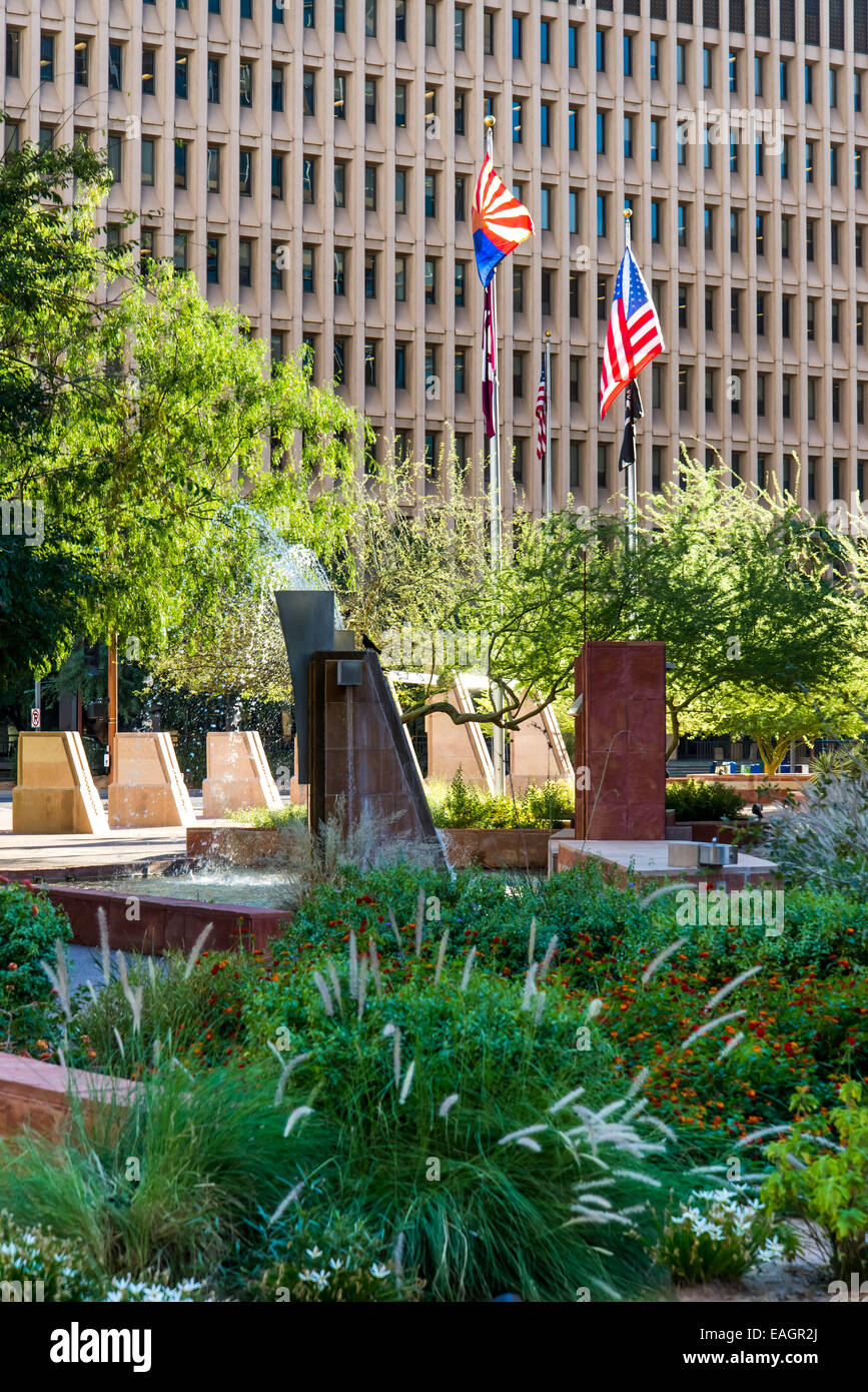 Urban streetscapes and buildings in downtown Phoenix, Arizona Stock ...