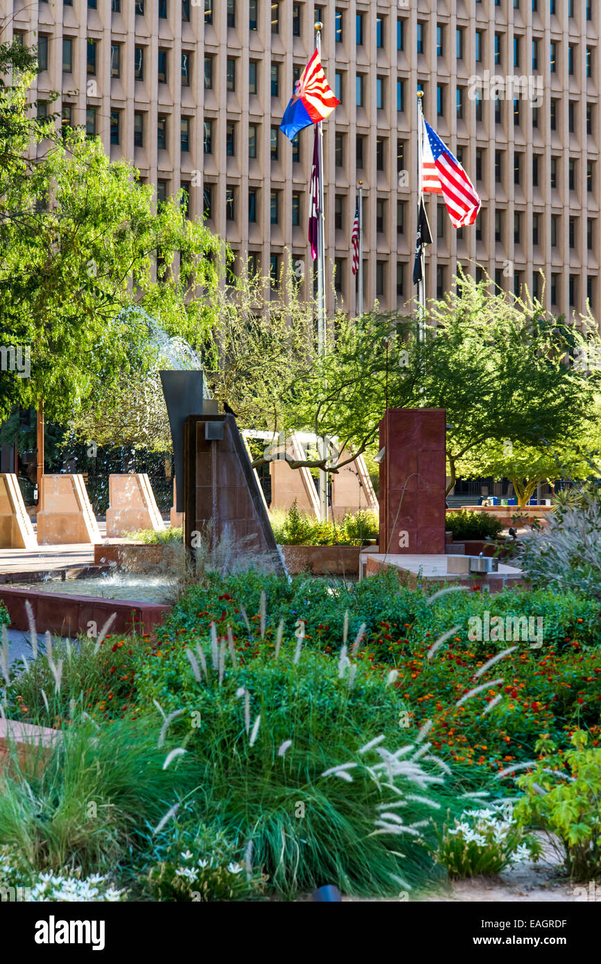 Urban streetscapes and buildings in downtown Phoenix, Arizona Stock ...