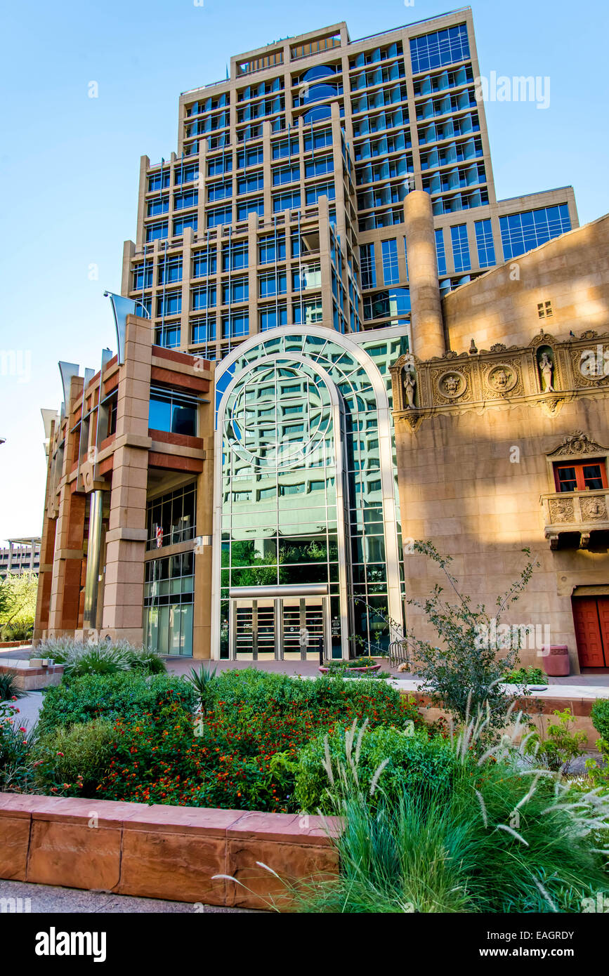 Urban streetscapes and buildings in downtown Phoenix, Arizona Stock ...