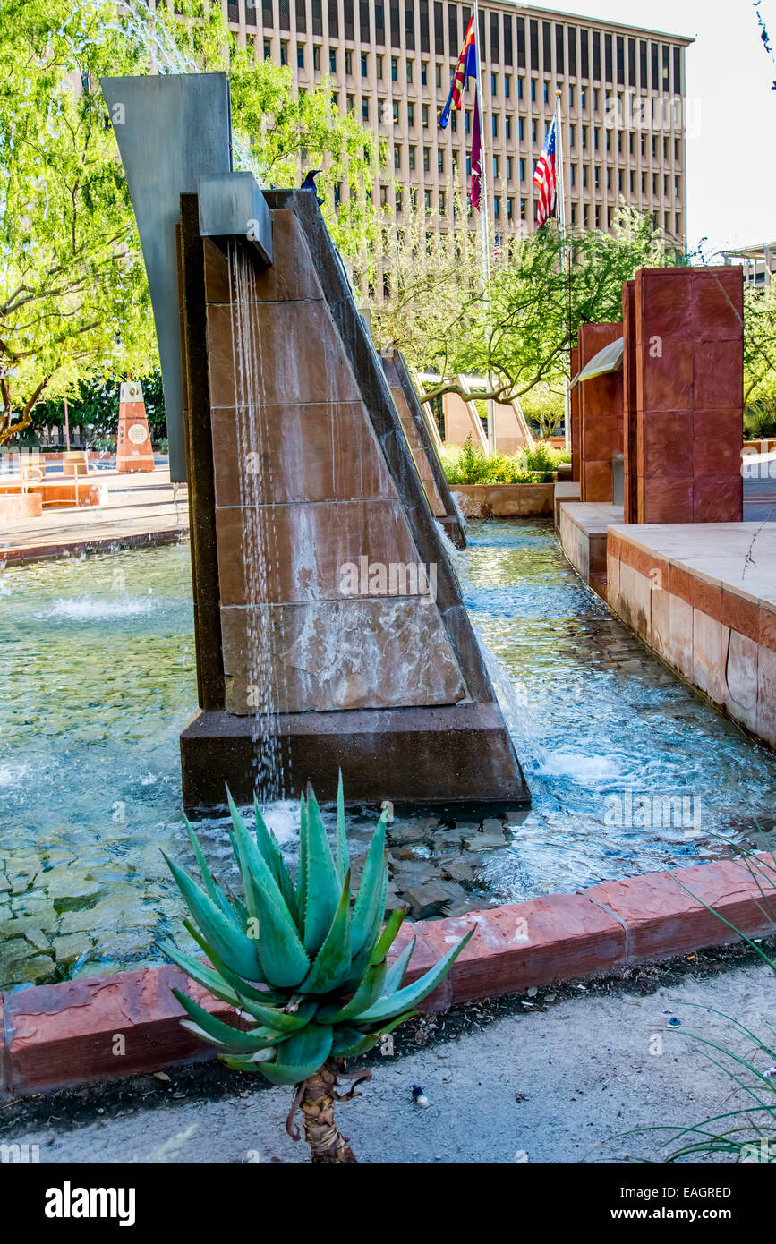 Urban streetscapes and buildings in downtown Phoenix, Arizona Stock ...