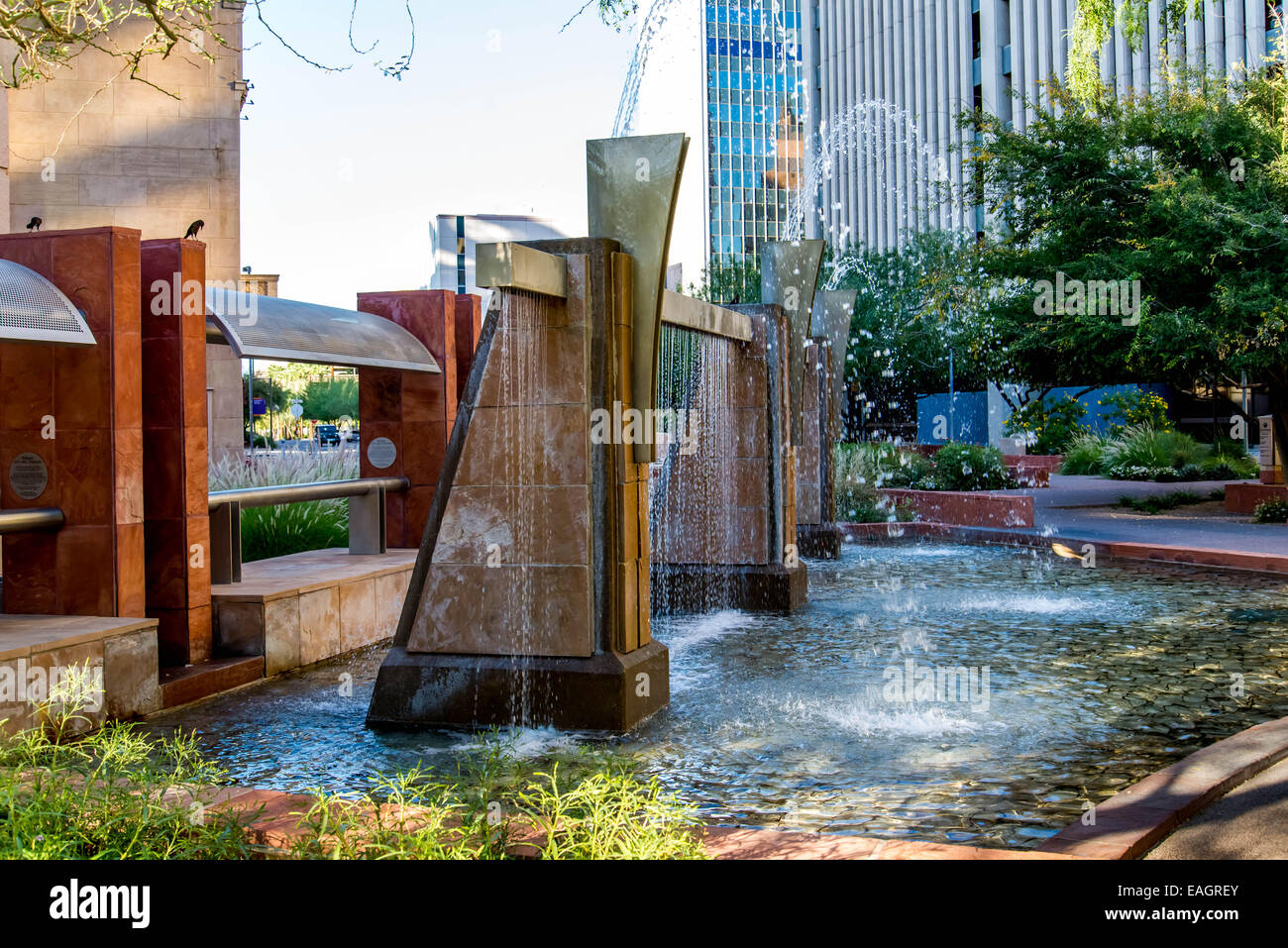 Urban streetscapes and buildings in downtown Phoenix, Arizona Stock ...