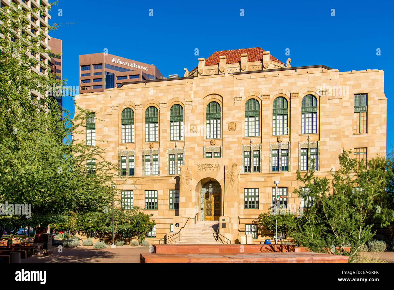 Urban streetscapes and buildings in downtown Phoenix, Arizona Stock ...